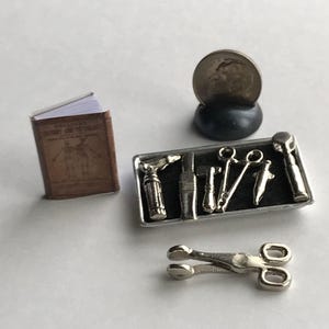 Cabinet of Curiosities Miniature Dollhouse Medical Tools With Anatomy ...