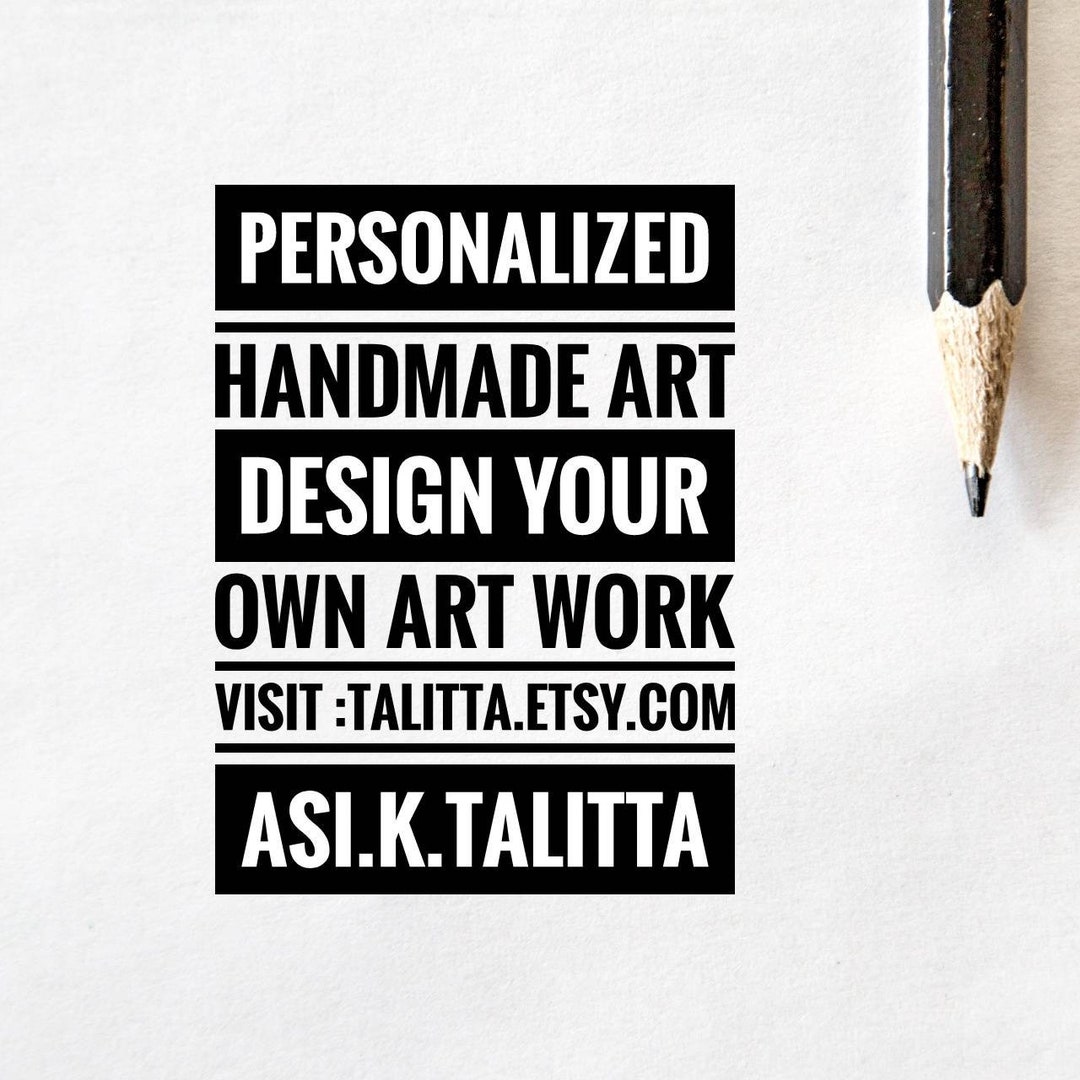 Personalized Handmade Art -design Your Art Work - Customised Art Work ...