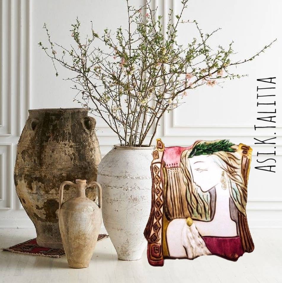 Terpsichore, Muse of Music and Ballet-clay Art-ancient Greek Woman ...