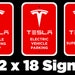 Tesla Charging Sign Wall Connector Home Mobile Charger Model 3 S X Y ...