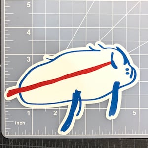 Josh Allen's Drawing Mafia Sticker Car Decal Buffalo Potato - Etsy