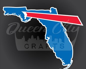 Buffalo Bills Florida Decal - Etsy