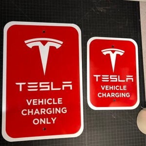 Tesla Charging Sign Wall Connector Home Mobile Charger Model 3 S X Y ...