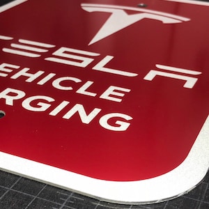 Tesla Charging Sign Wall Connector Home Mobile Charger Model 3 S X Y ...