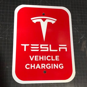 Tesla Charging Sign Wall Connector Home Mobile Charger Model 3 S X Y ...