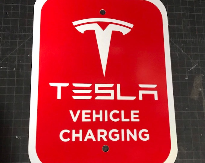Tesla Charging Sign Wall Connector Home Mobile Charger Model 3 S X Y ...