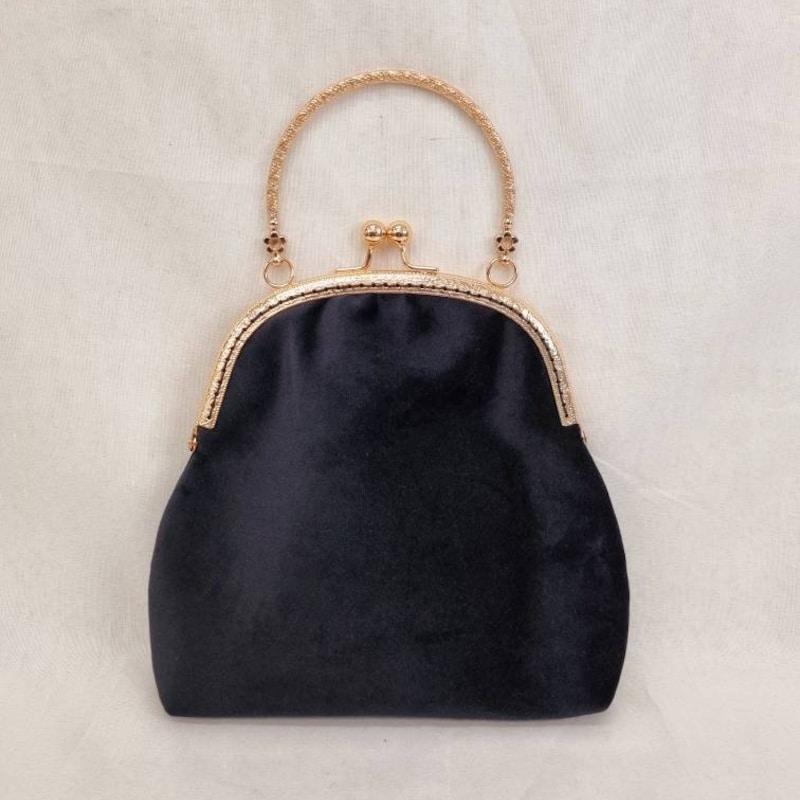 Black Velvet Purse - Etsy