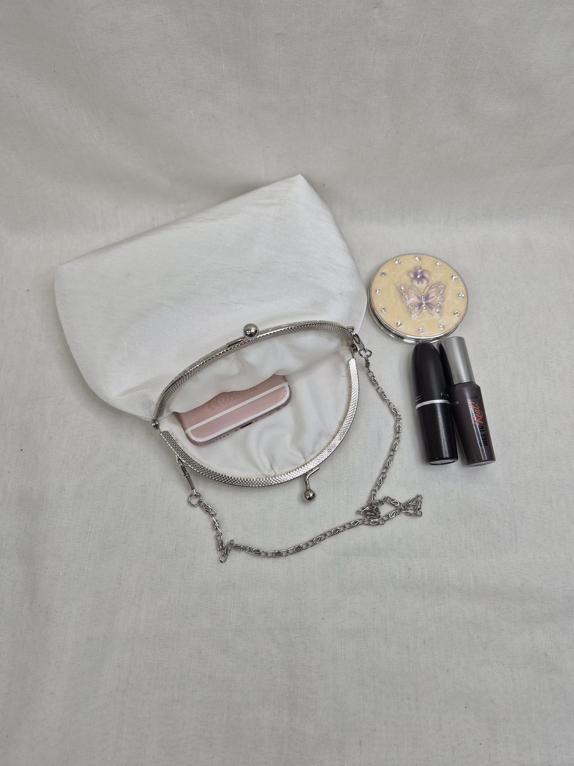 Ivory Kiss Clasp Bag/ivory Kiss Lock Clutch Bag/wedding Bag/bridesmaids ...