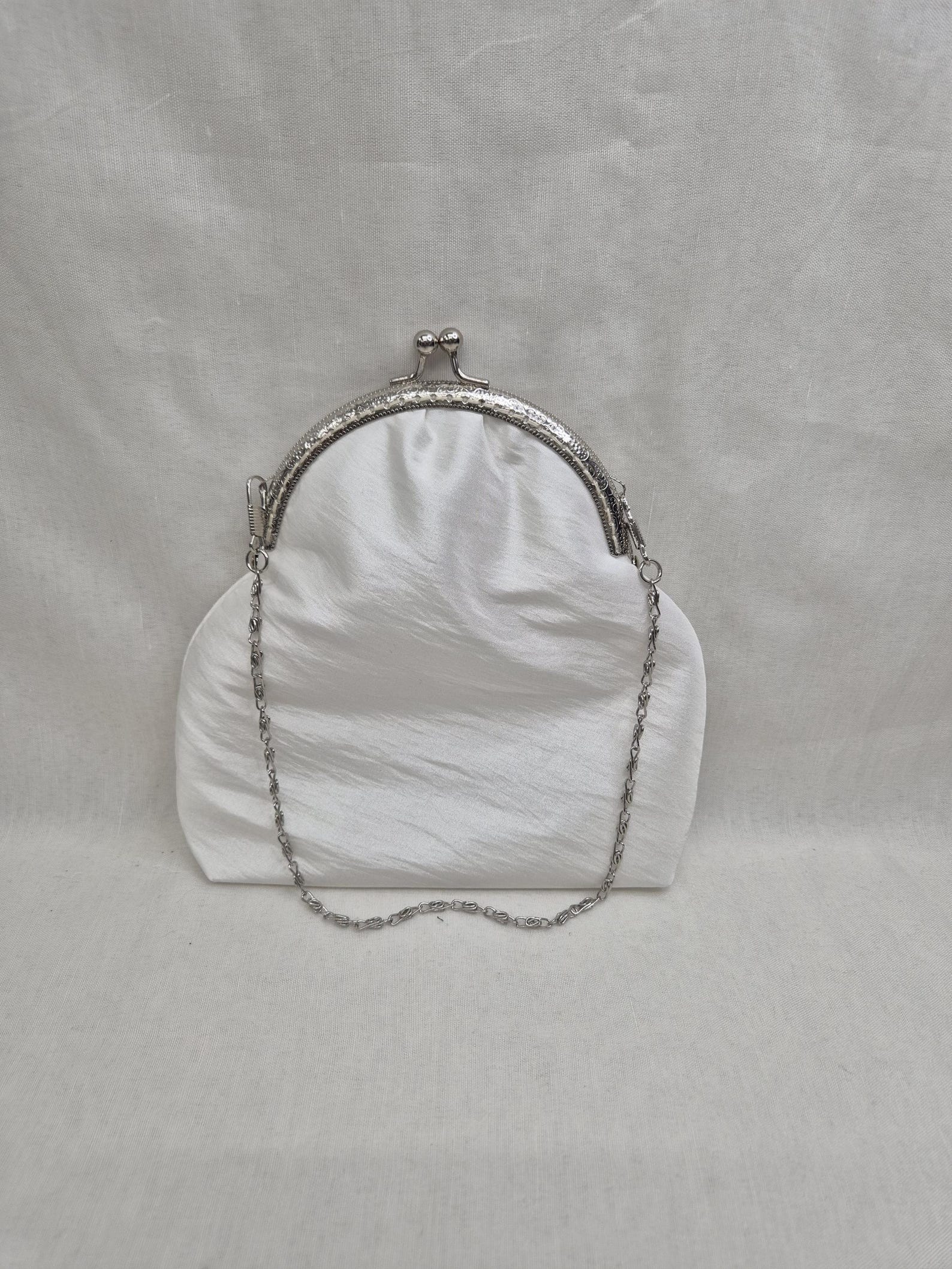 Ivory Kiss Clasp Bag/ivory Kiss Lock Clutch Bag/wedding Bag/bridesmaids ...