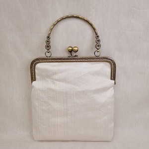 Ivory Kiss Clasp Bag/kiss Clasp Purse/wedding Bag/prom/bridesmaids ...