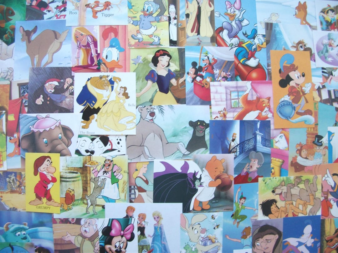 Vintage Disney Characters Paper Offcuts and Fussy Cuts Ephemera Grab ...