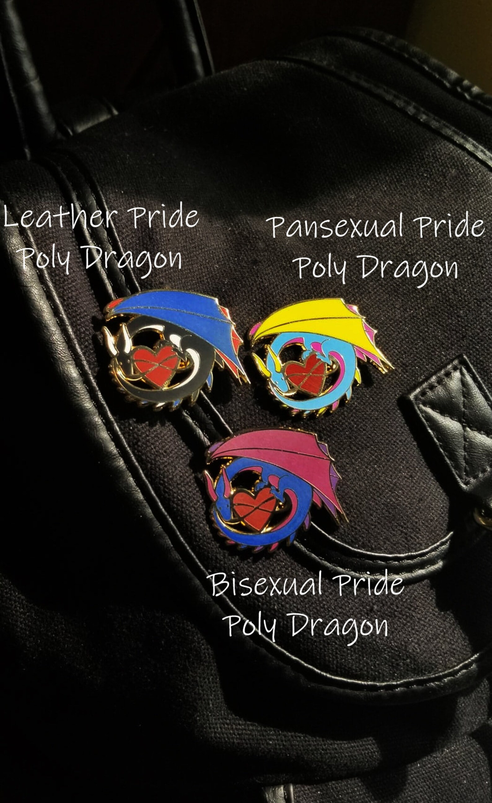Polyamorous Dragon Mythical Creatures Pride Enamel Pins | Etsy