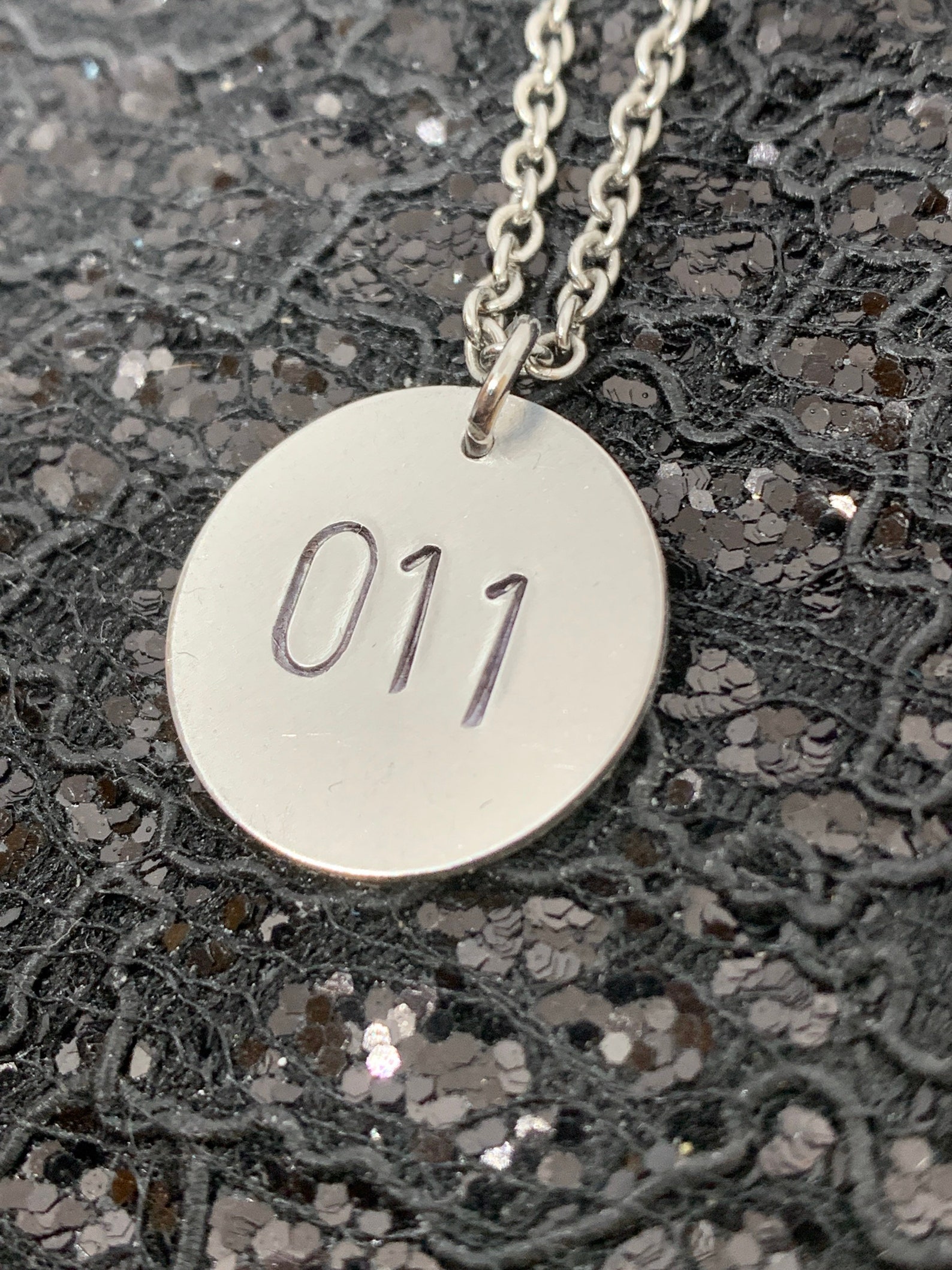 Stranger Things Necklace 011 Hand Stamped Metal Jewelry - Etsy