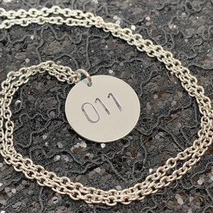 Stranger Things Necklace 011 Hand Stamped Metal Jewelry - Etsy