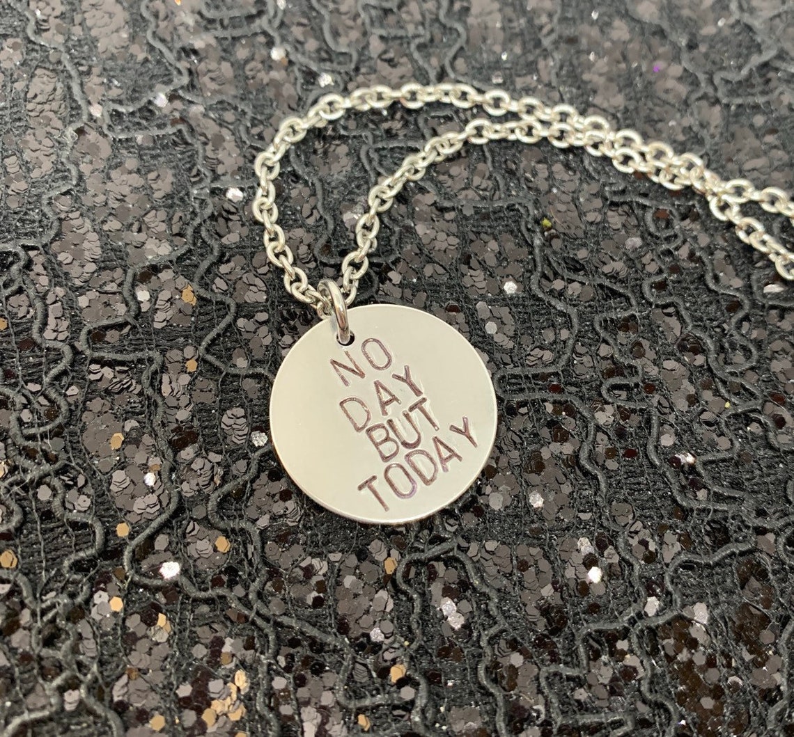 No Day but Today Rent Musical Inspired Hand Stamped Metal - Etsy
