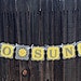 Hello Sunshine Yellow and Gray Large Banner, Hello Sunshine Baby Shower ...