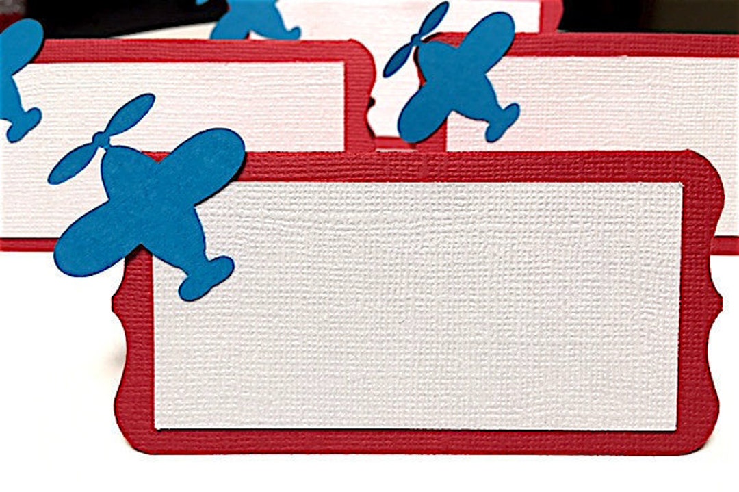 Airplane Food Place Cards, Airplane Place Cards, Airplane Baby Shower ...