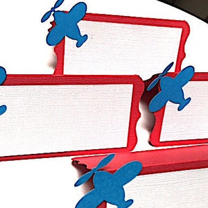 Airplane Food Place Cards, Airplane Place Cards, Airplane Baby Shower ...