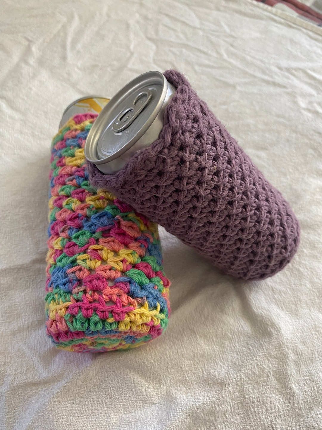 Skinny Can Crochet Cotton Cozy PATTERN ONLY - Etsy
