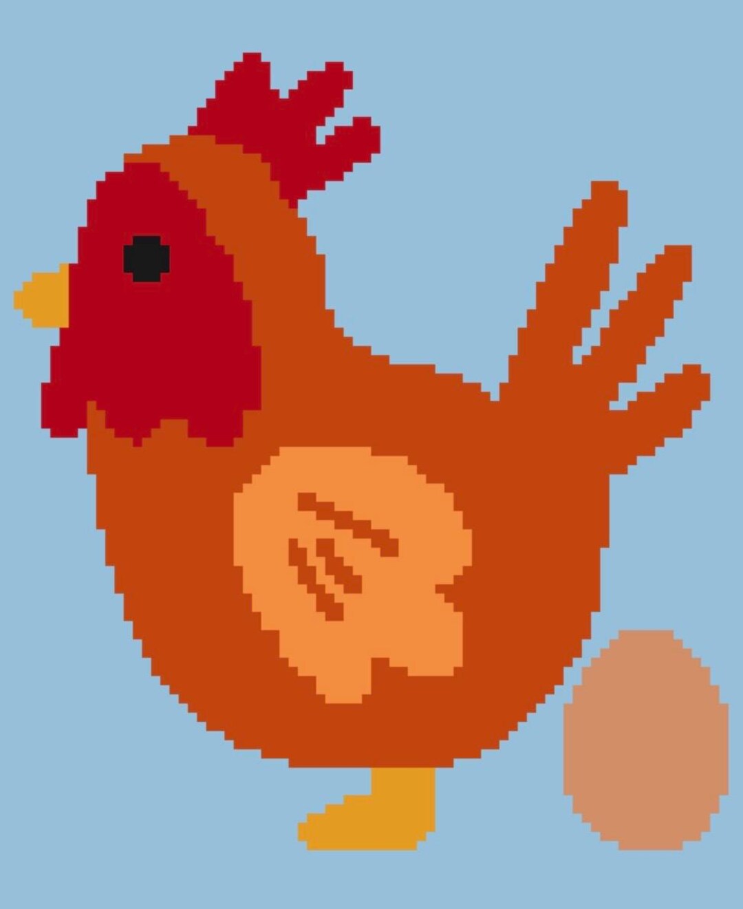 Crochet C2C Chicken Egg Blanket - Etsy