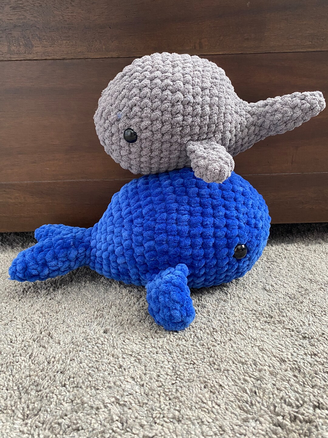 Crochet Whale Plushies Jumbo Sea Animals - Etsy