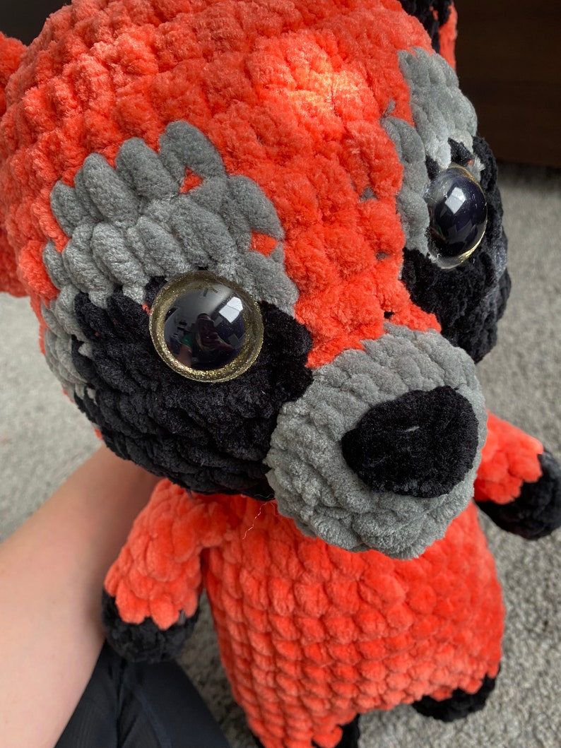 Jumbo Crochet Orange Raccoon - Etsy