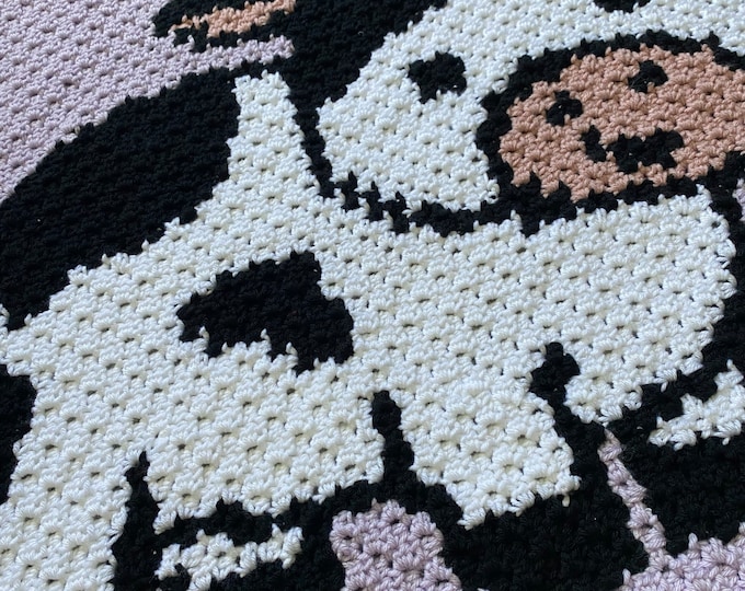 Cow C2C Crochet Pattern, Beginner Easy Blanket PATTERN ONLY - Etsy