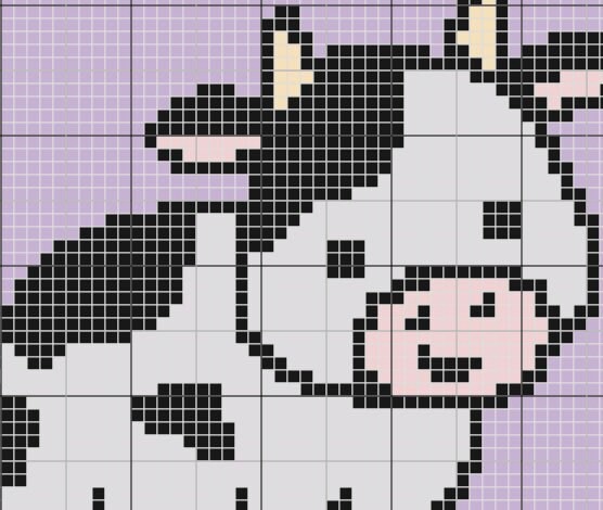 Cow C2C Crochet Pattern, Beginner Easy Blanket PATTERN ONLY - Etsy