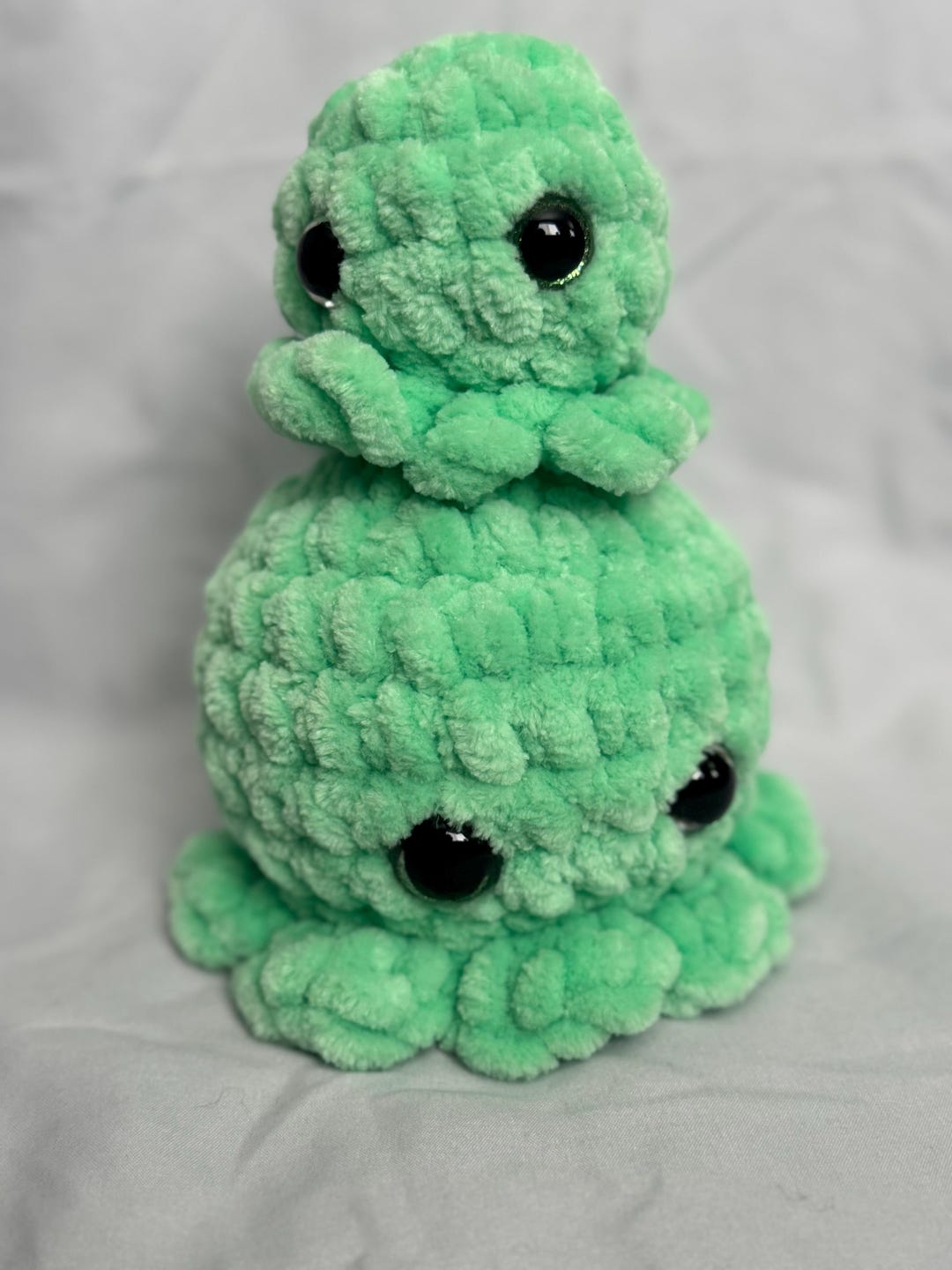 Green Crochet Octo and Baby Set - Etsy
