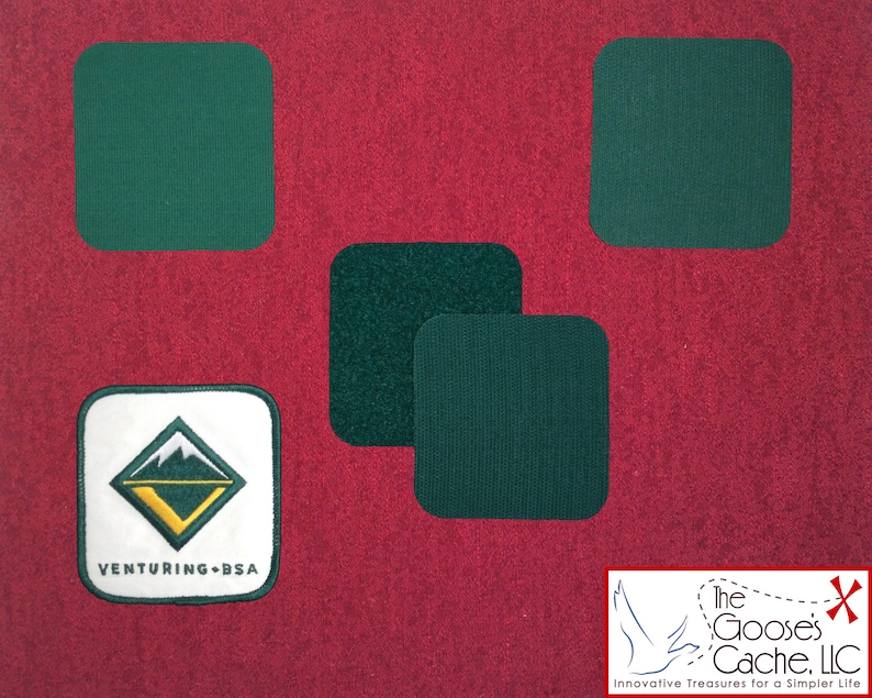 Green Sew-on Generic Hook and Loop for Attaching Patches to Uniform ...