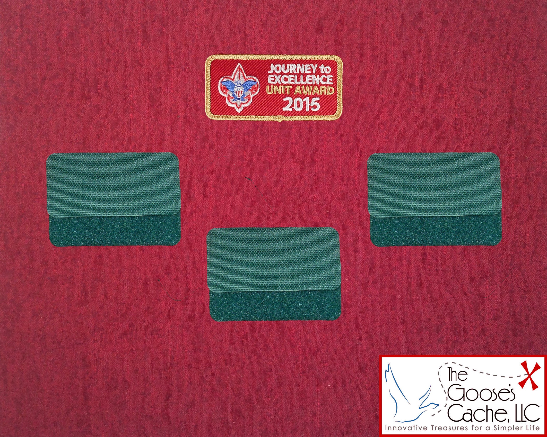 Green Sew-on Generic Hook and Loop for Attaching Patches to Uniform ...