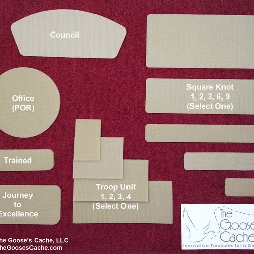 Tan Sew-on VELCRO® Brand Set for Attaching Patches to Scouts - Etsy