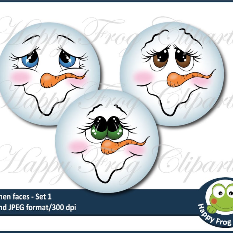 Snowman Eyes Clipart - Etsy