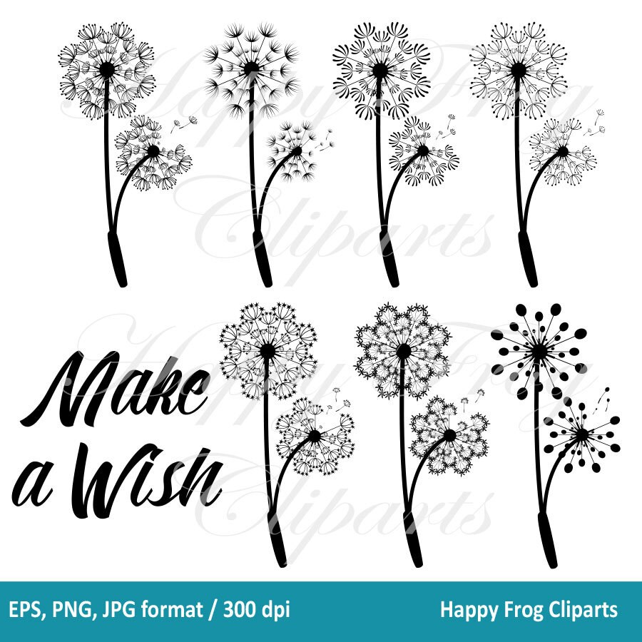 Make a Wish Dandelions Set 1 HFC 019 Dandelion | Etsy