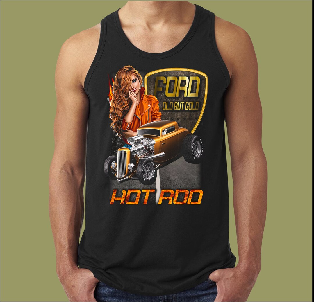 Hot Rod Pinup Girl Singlet / Tank Top - Etsy