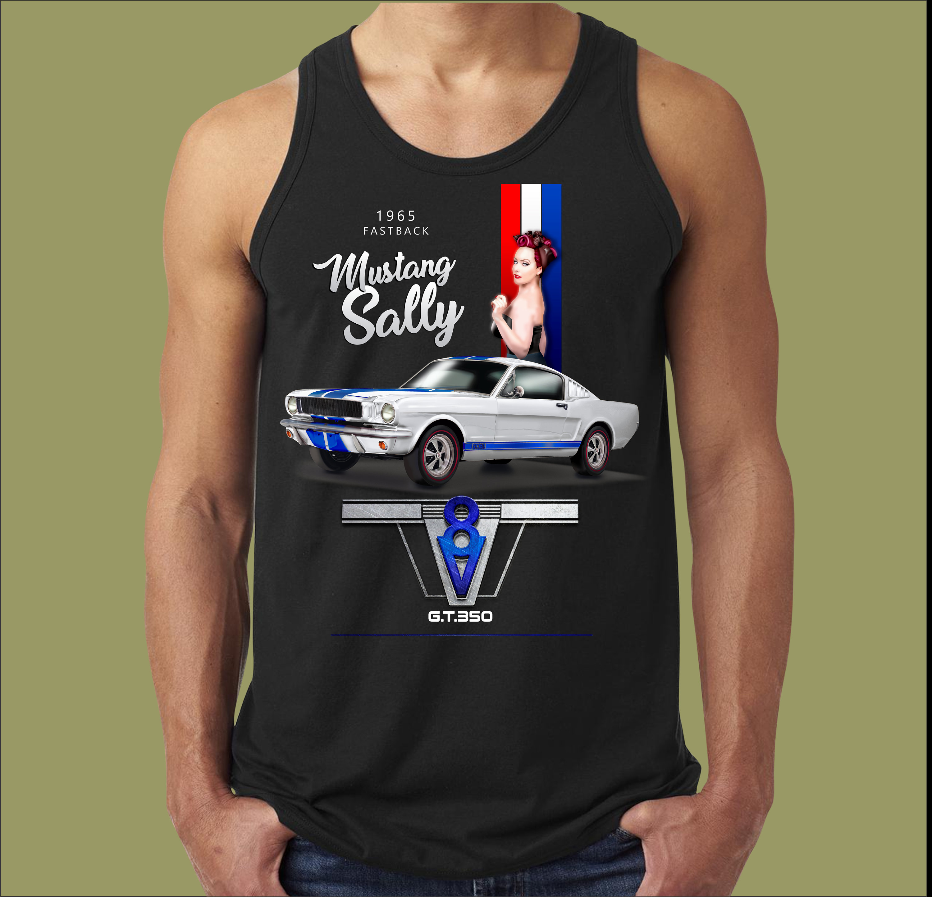 Mustang Sally 65 Fastback Singlet / Tank Top - Etsy