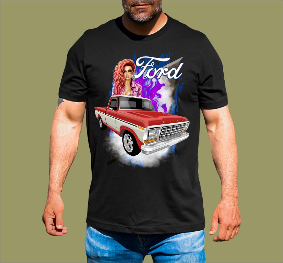 Pinup Girl Ford F100 T-shirt - Etsy
