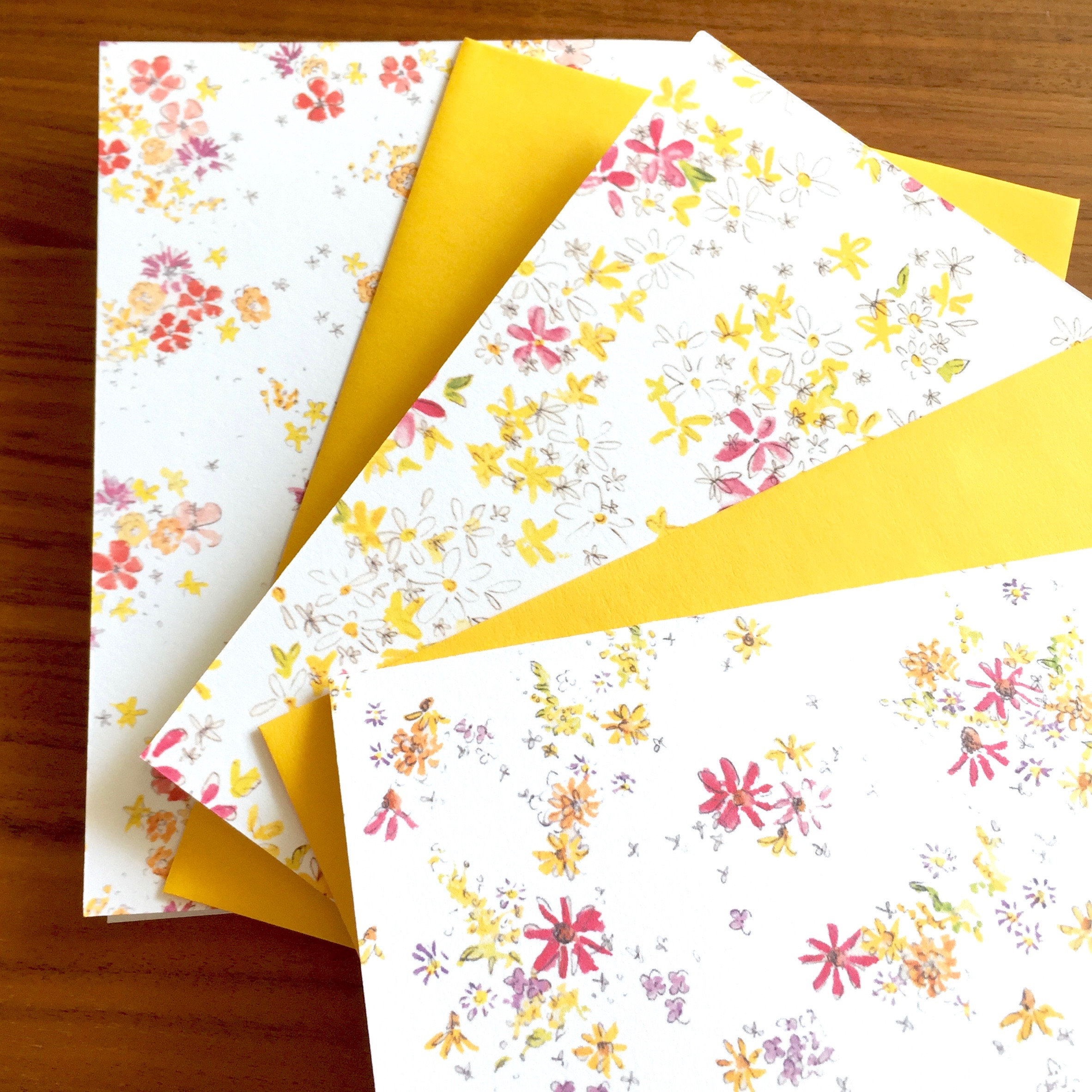 Bitty Buds Pack of 6 Watercolor Cards - Etsy