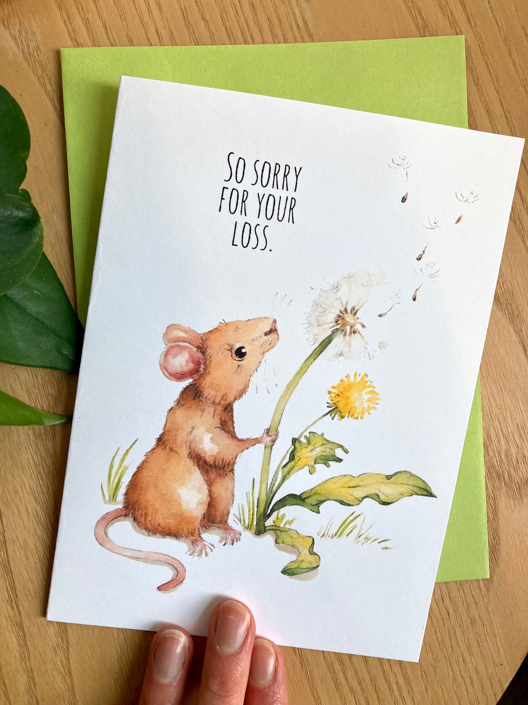 Sorry for Your Loss Grievance Mouse Card - Etsy