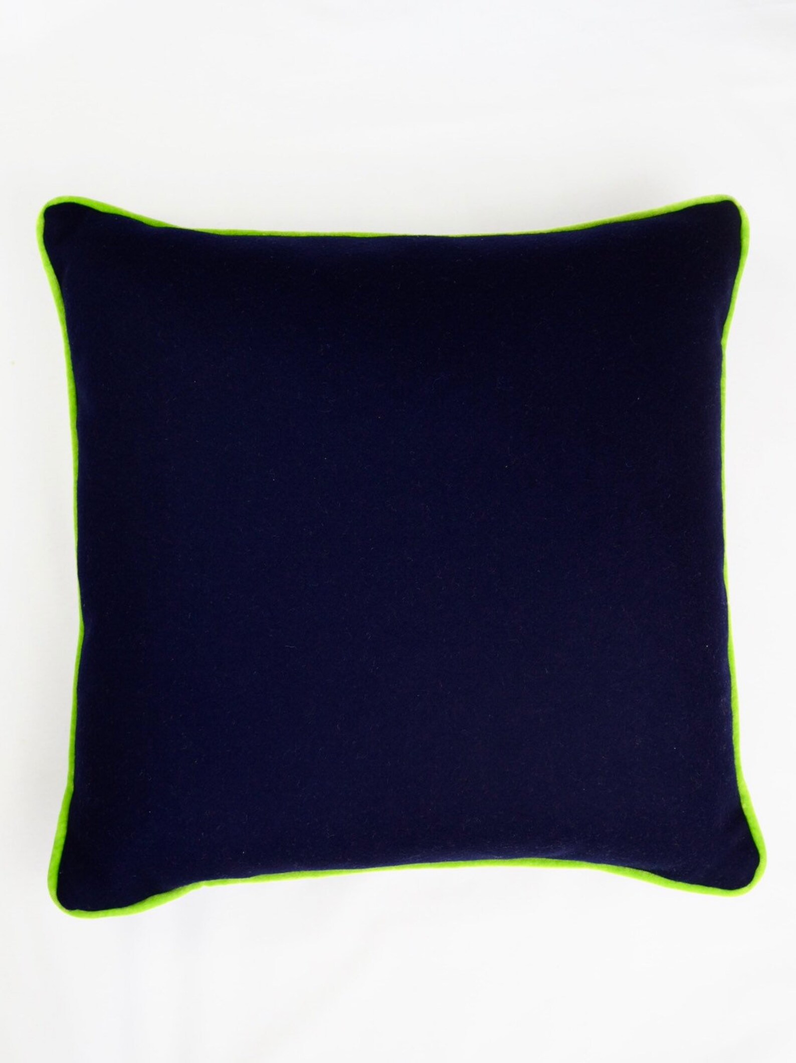 Navy Island Navy Wool Cushion 50cm X 50cm - Etsy