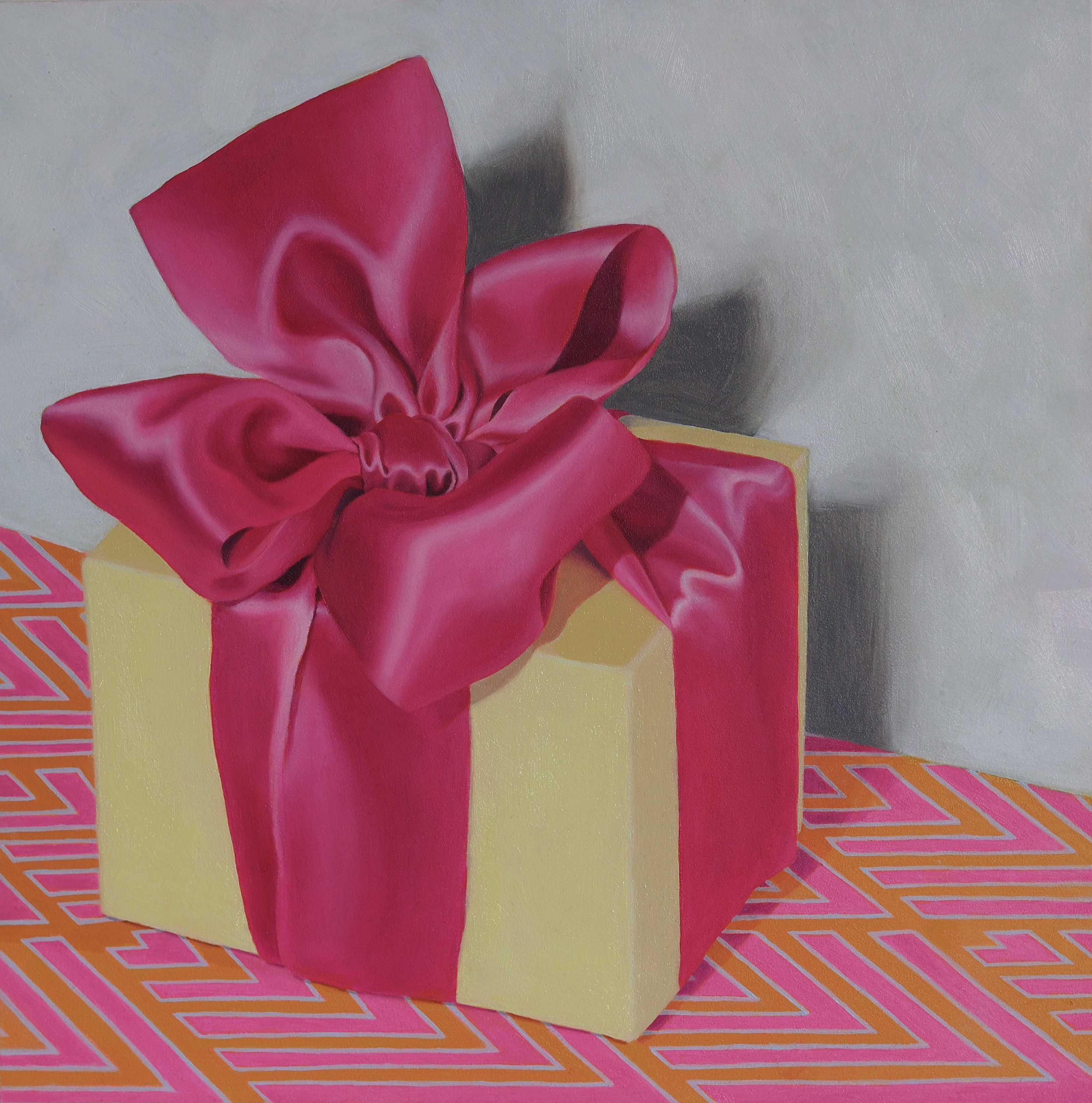 Oil Painting of Gift Box unframed - Etsy