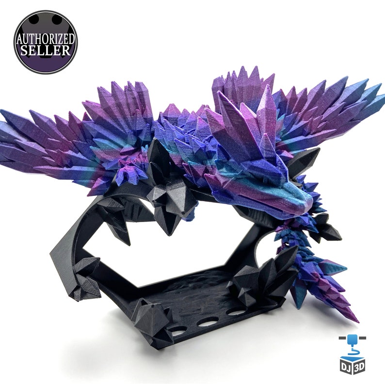 Articulating Dragon Wall/desk Stand/shelf, 3D Printed - Etsy