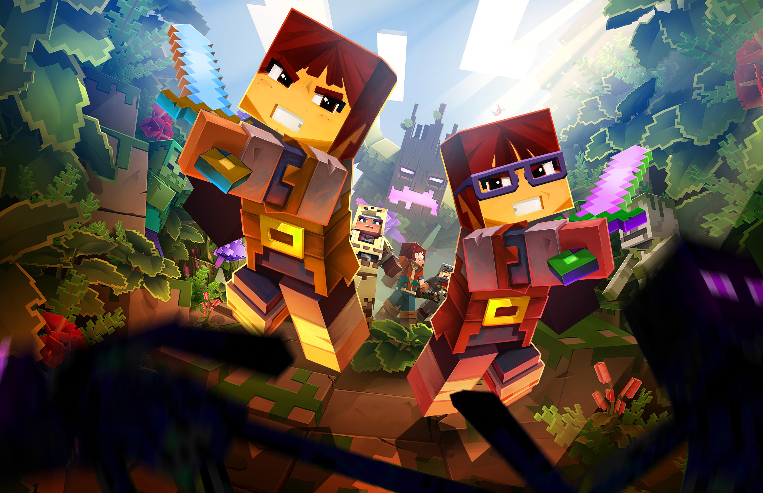 Custom minecraft poster cartoon child portrait game themed | Etsy