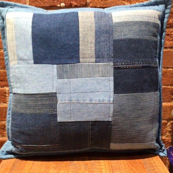 Denim Pillow - Etsy