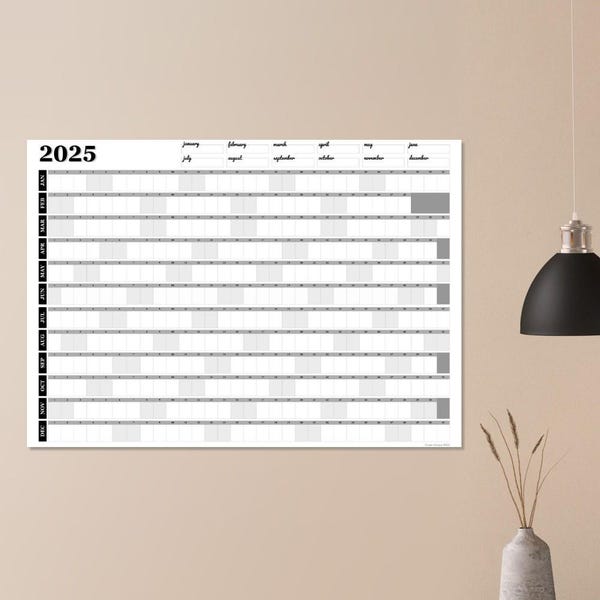 Extra Large Wall Calendar - Etsy