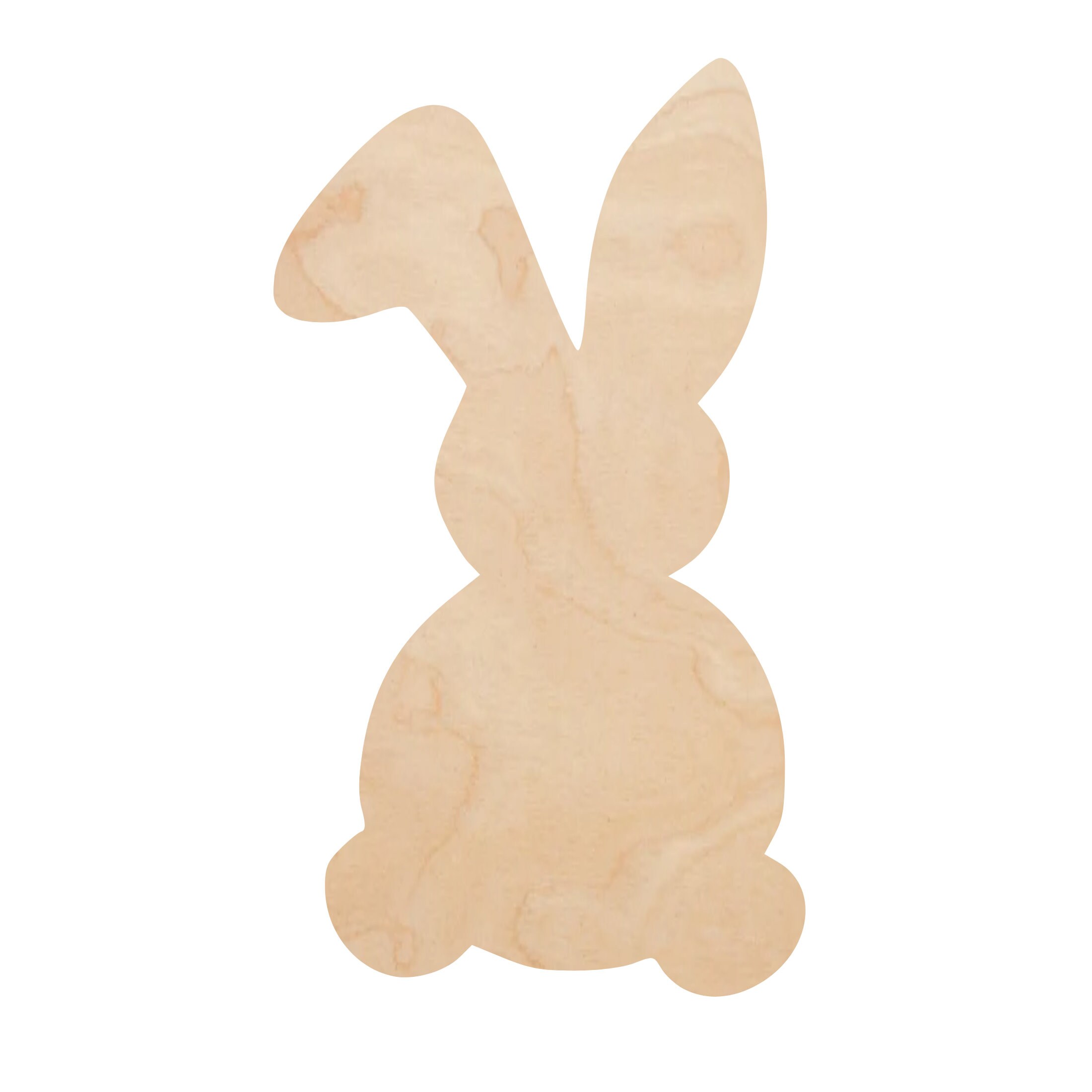 Unfinished Wooden Easter Bunny Wood Blank easter Bunny Wood Cutout ...