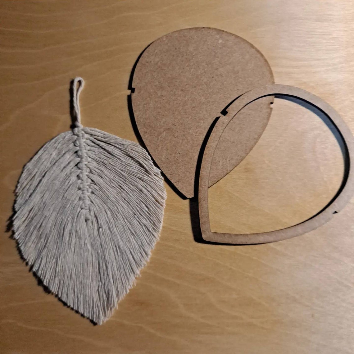 Macrame Feather/leaf Template/jig for Perfect Cutting and - Etsy