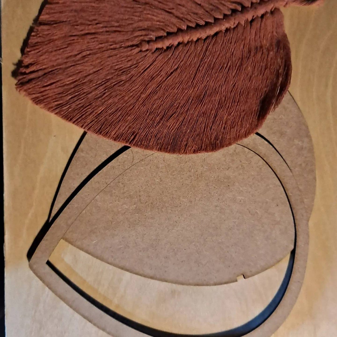 Macrame Feather/leaf Template/jig for Perfect Cutting and - Etsy