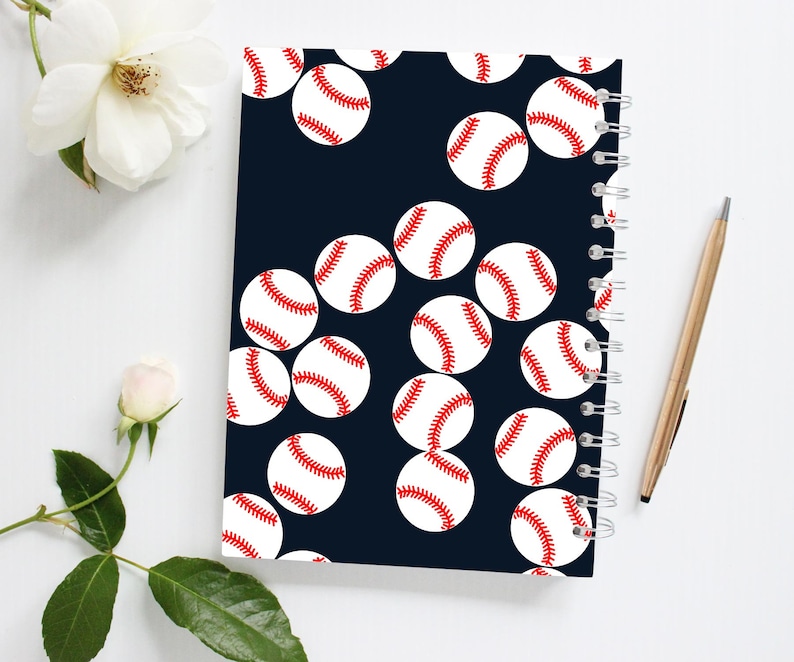 Personalized Baseball Notebook Personalized Notebook - Etsy