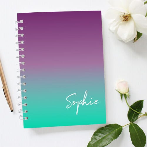 Personalized Spiral Notebook Personalized Journal Monogram - Etsy